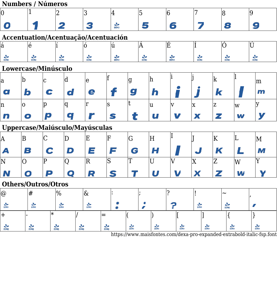 Dexa Pro Expanded ExtraBold Italic: Free Font Download | MaisFontes
