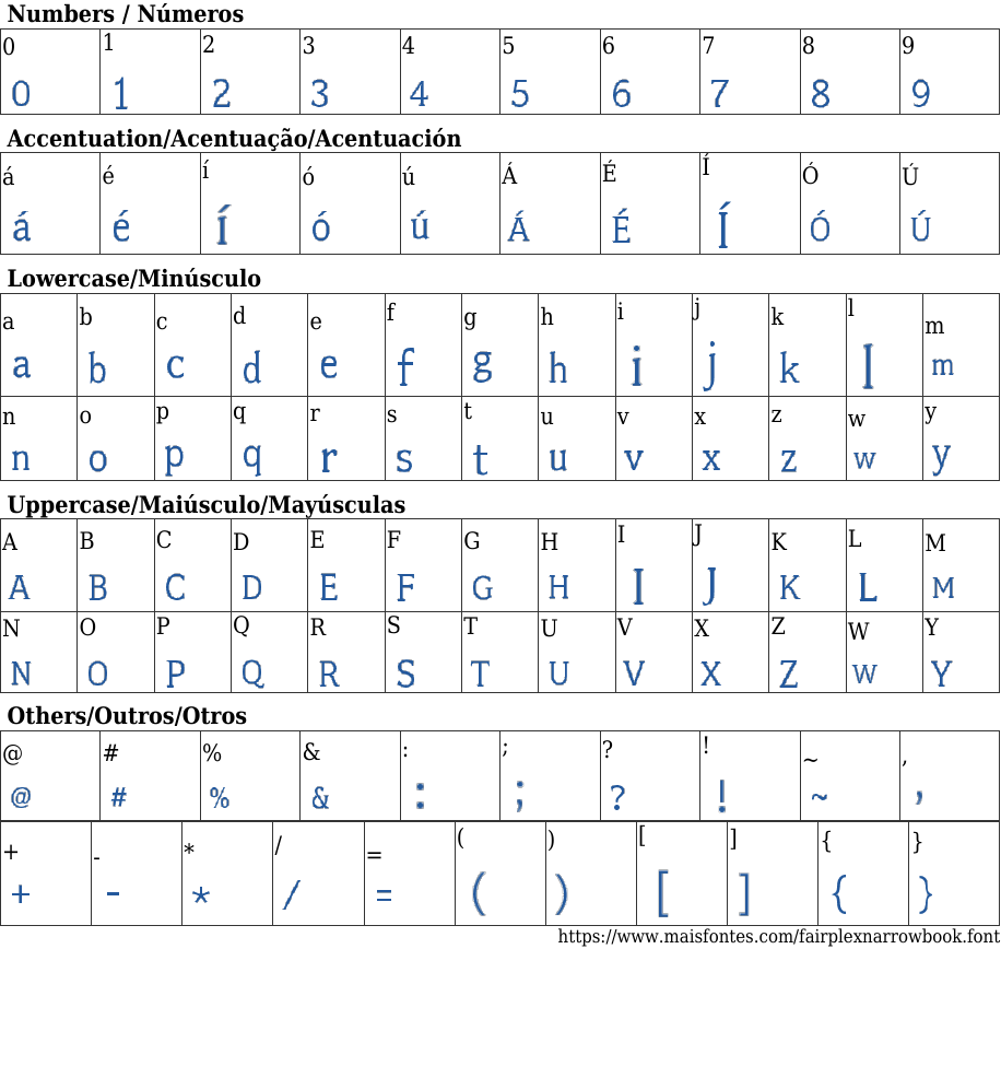 Fairplex Narrow Book: Free Font Download | MaisFontes