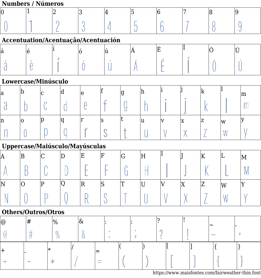 Fairweather Thin: Free Font Download | MaisFontes