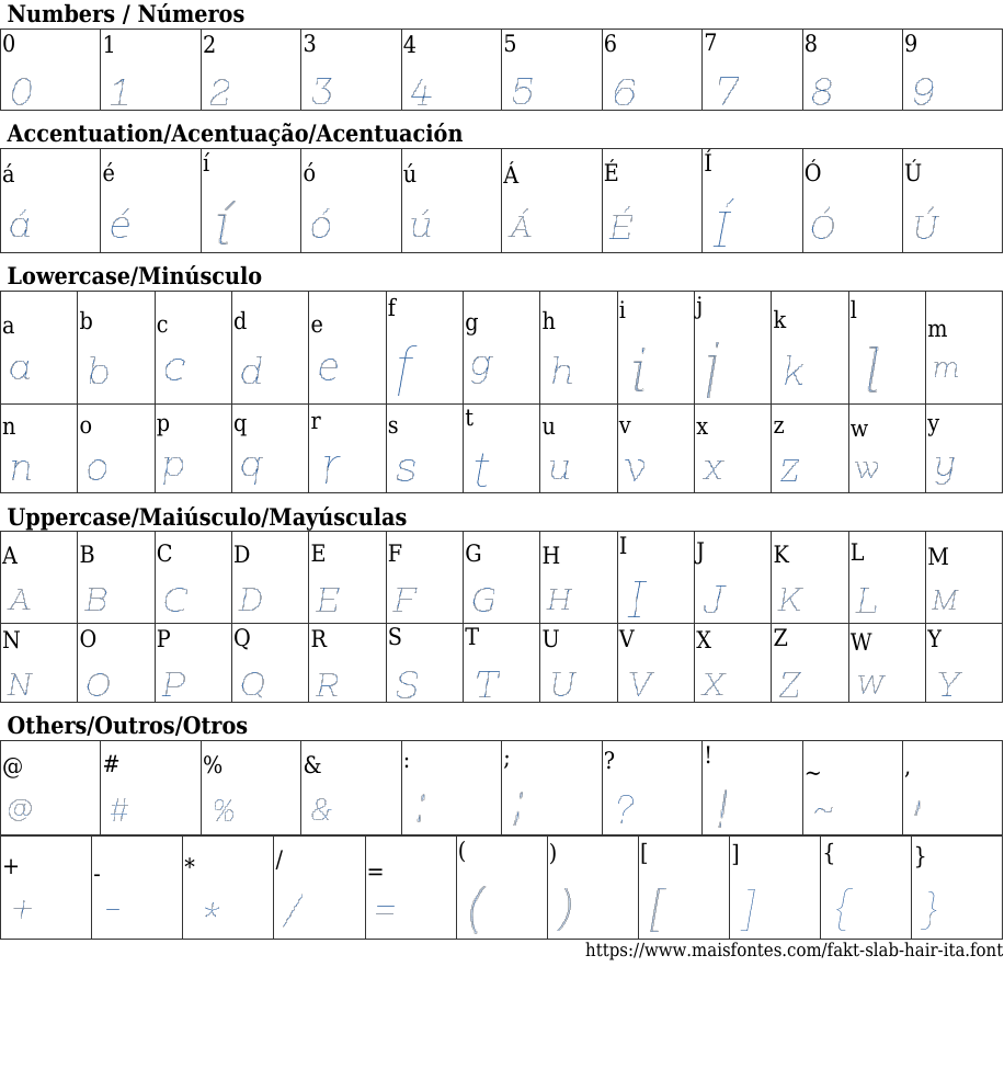 Fakt Slab Hair Italic: Free Font Download | MaisFontes