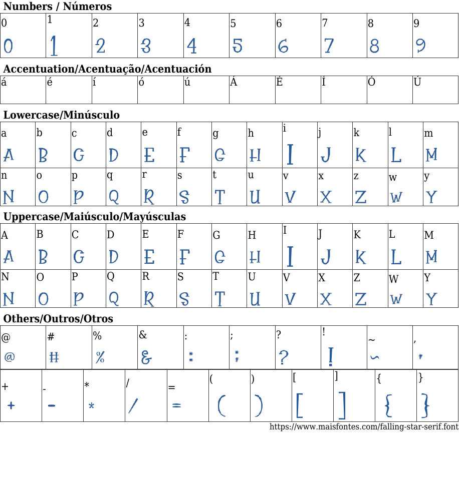 Falling Star Serif: Free Font Download | MaisFontes