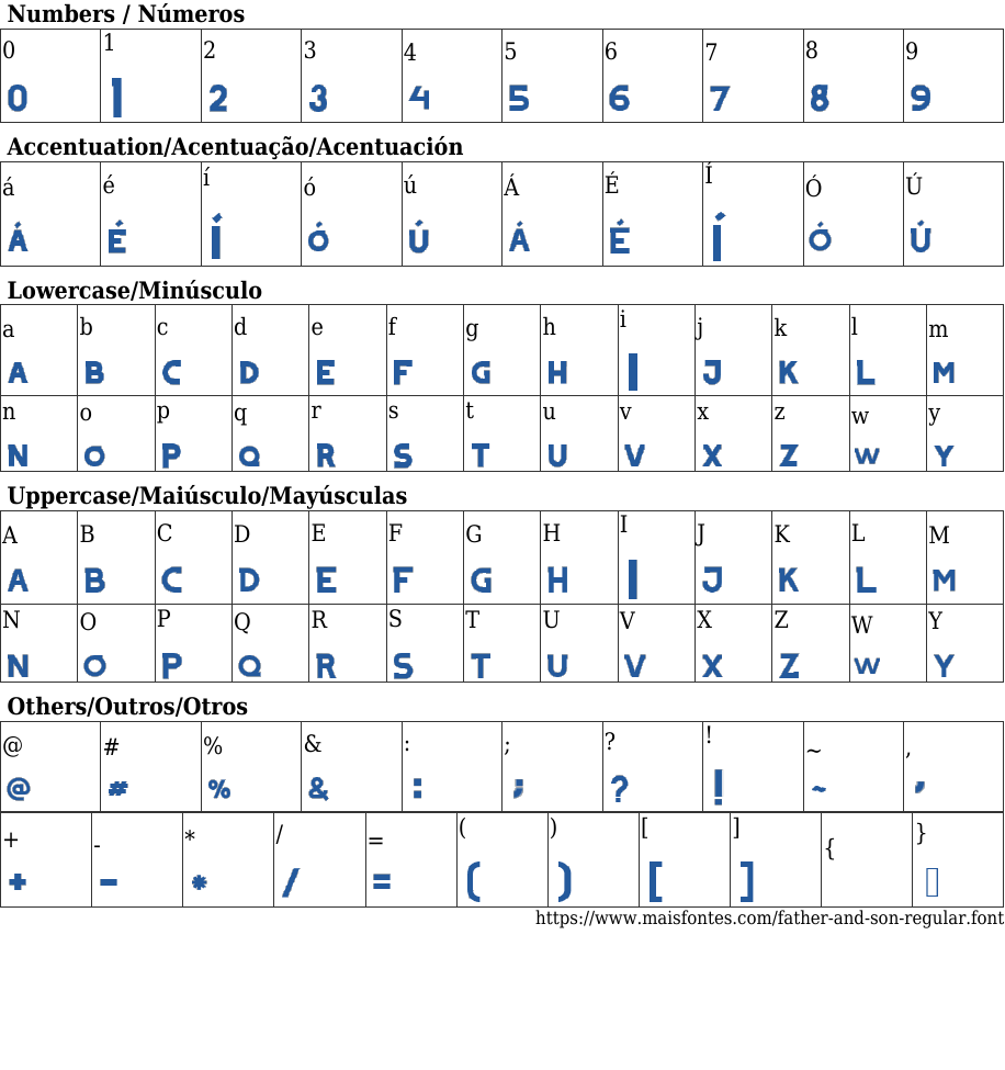 Father and Son Regular Font: Free Download | MaisFontes