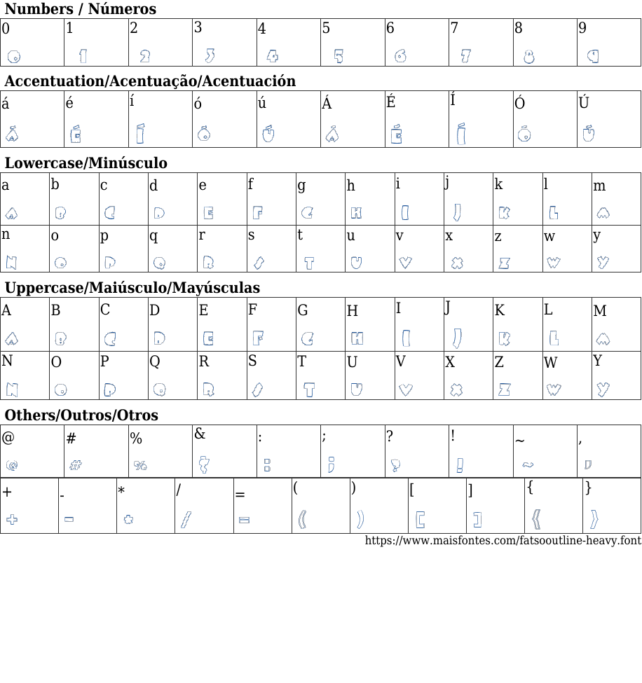 Fatso Outline Heavy: Free Font Download | MaisFontes