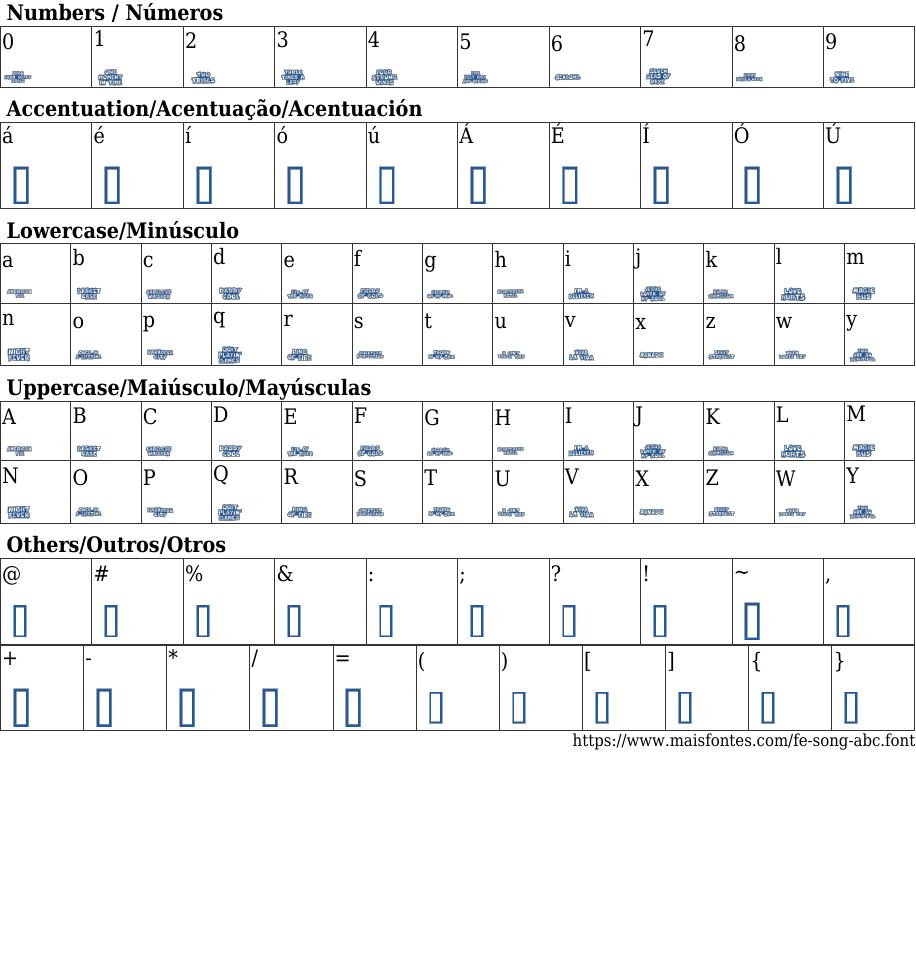 FE Song ABC: Baixar Fonte Grátis | MaisFontes