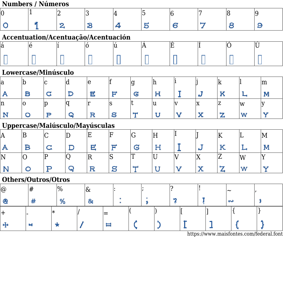 Federal: Free Font Download | MaisFontes