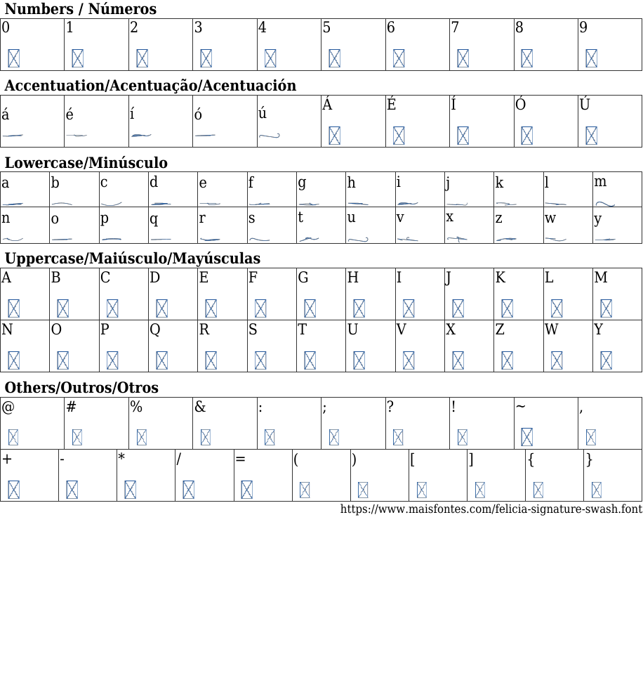 Felicia Signature Swash Font: Free Download | MaisFontes