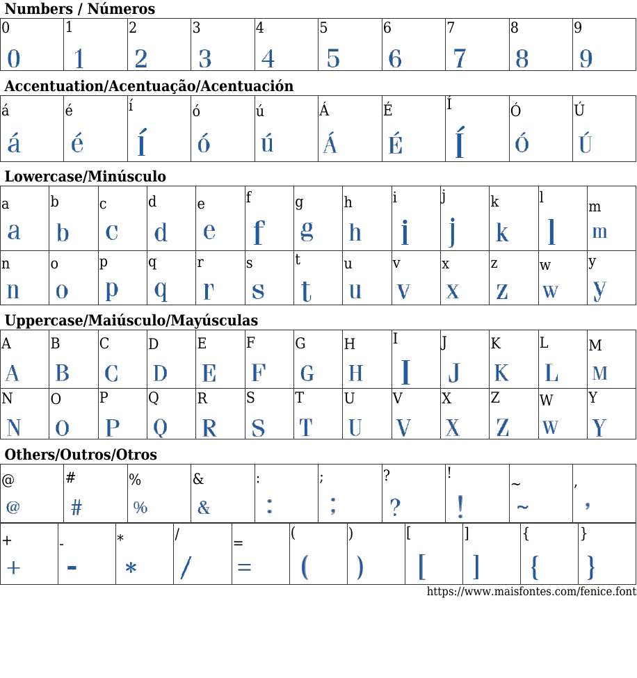Fenice Font: Free Download | MaisFontes
