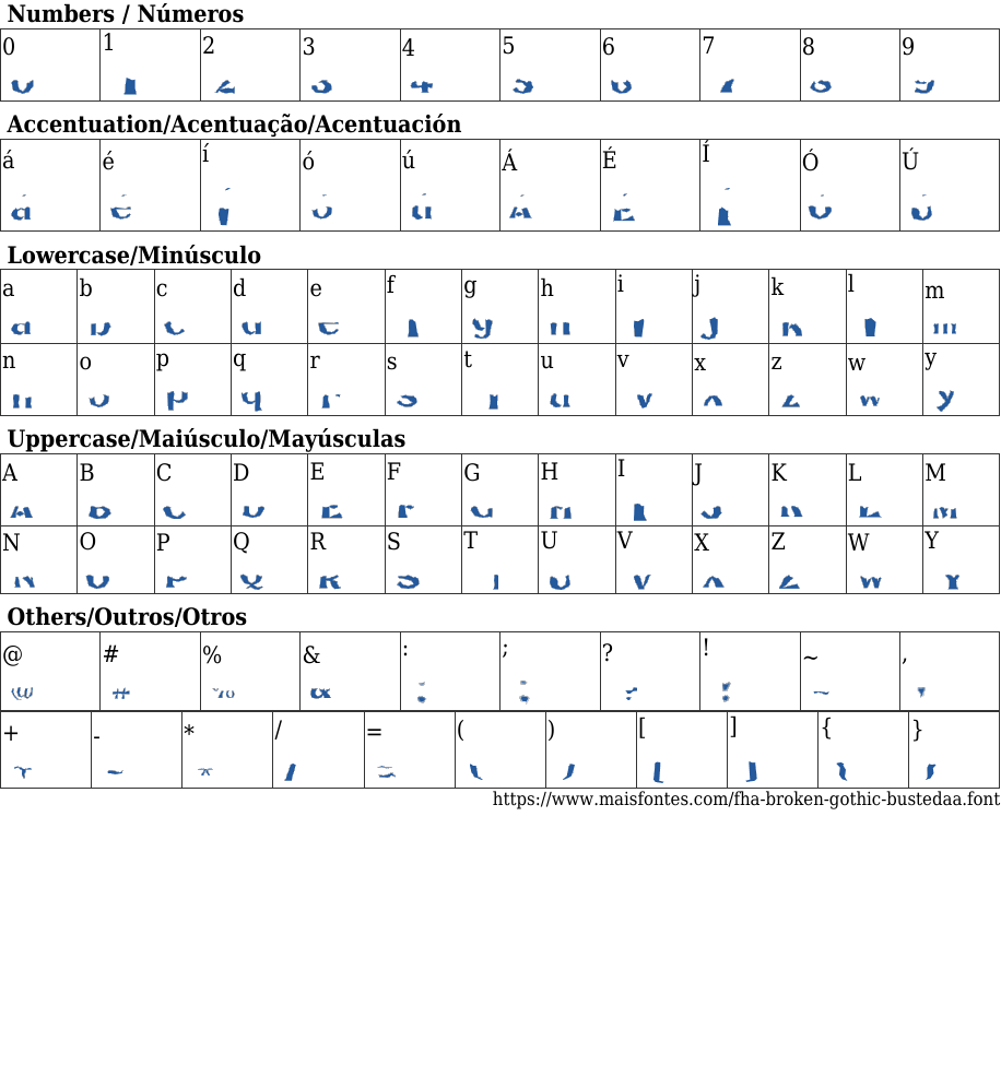 FHA Broken Gothic Busted AA: Free Font Download | MaisFontes