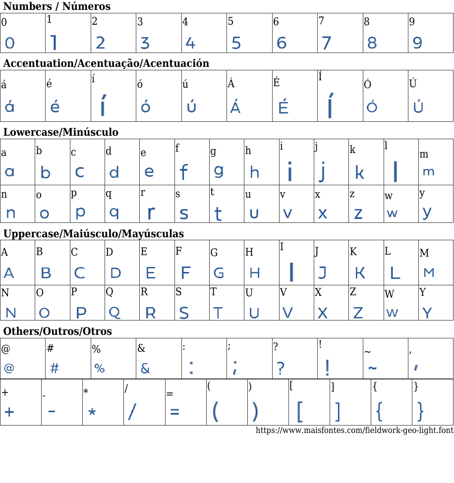 Fieldwork Geo Light: Free Font Download | MaisFontes