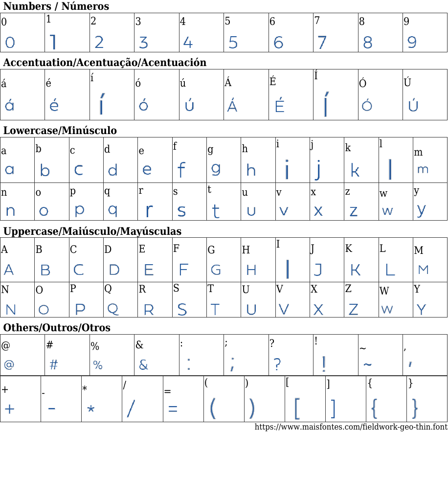 Fieldwork Geo Thin Font: Free Download | MaisFontes