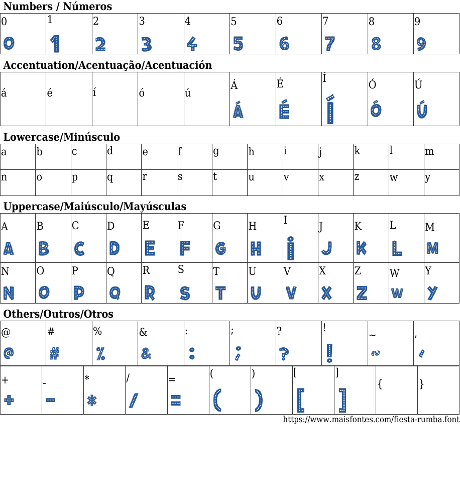 FIESTA RUMBA: Free Font Download | MaisFontes