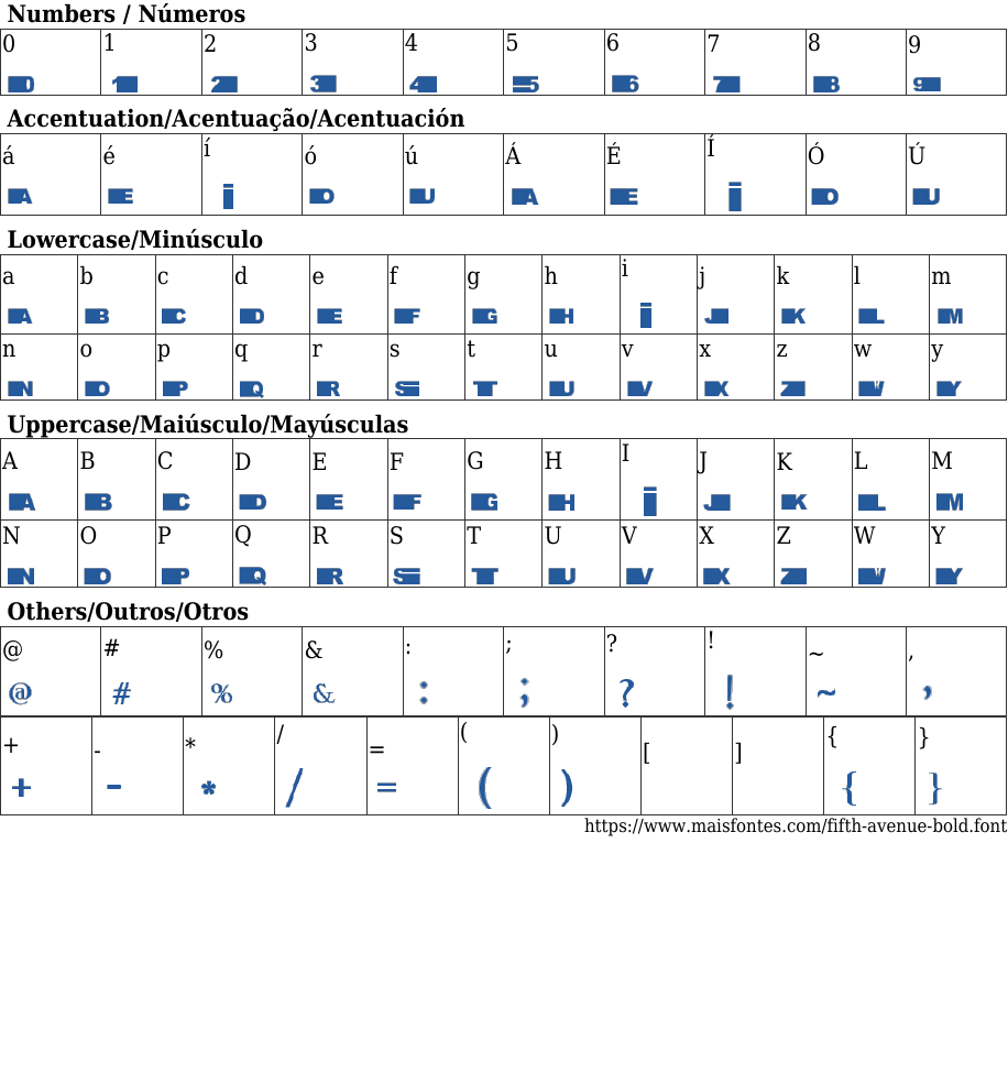 Fifth avenue Bold: Free Font Download | MaisFontes