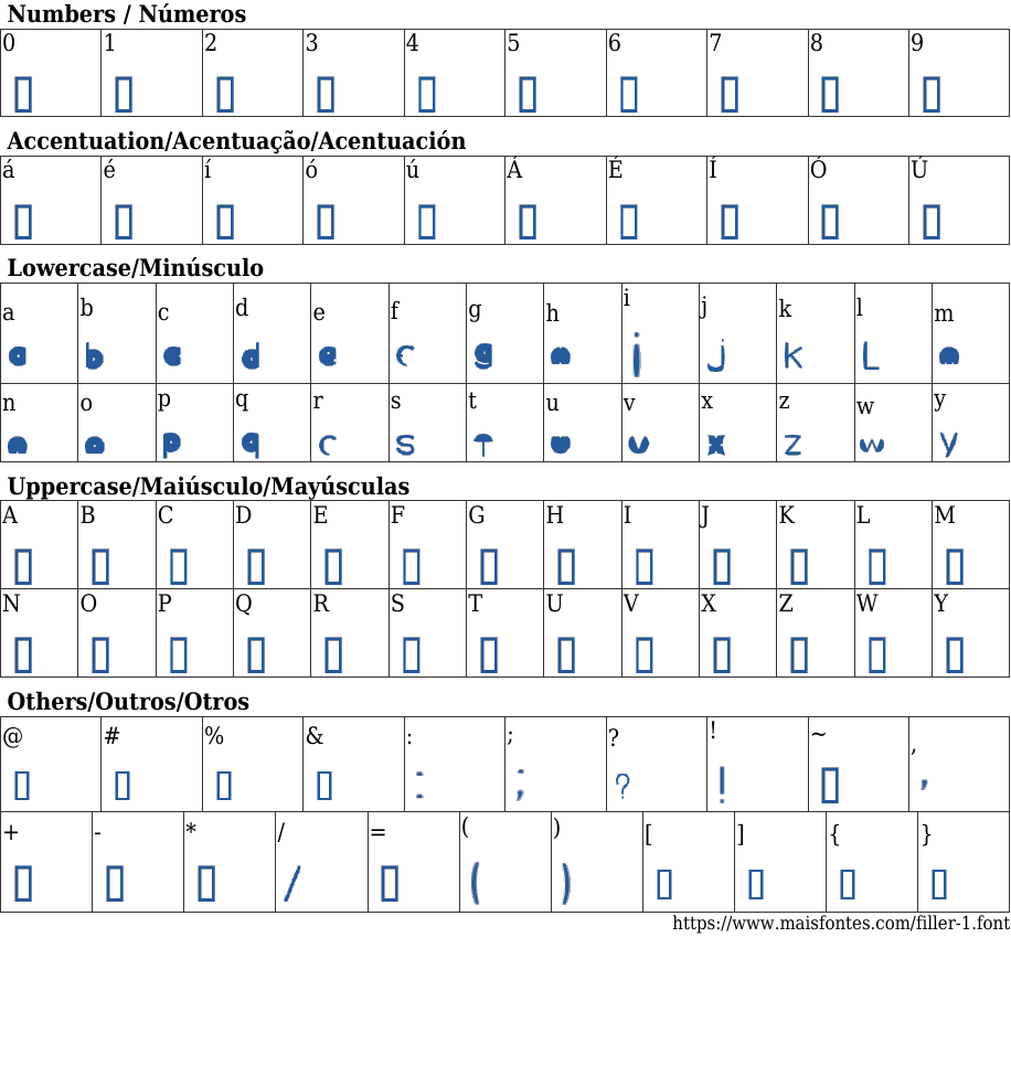 Filler: Free Font Download | MaisFontes