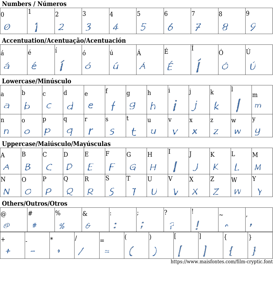 Film Cryptic: Baixar Fonte Grátis | MaisFontes