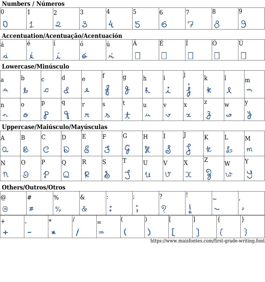 First Grade Writing 字体下载 | MaisFontes
