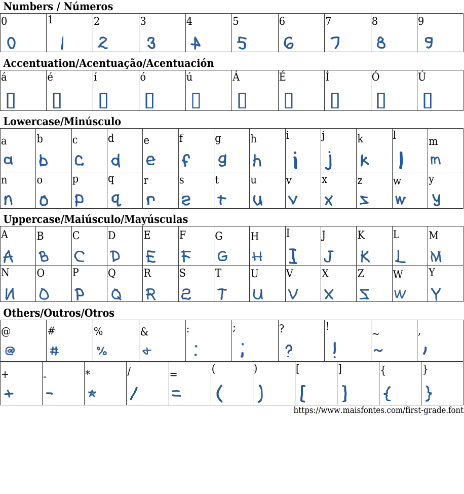 First Grade: Free Font Download | MaisFontes