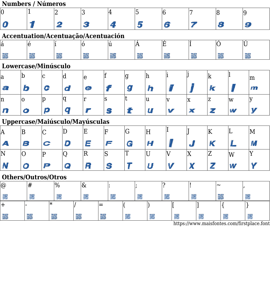 First Place: Free Font Download | MaisFontes