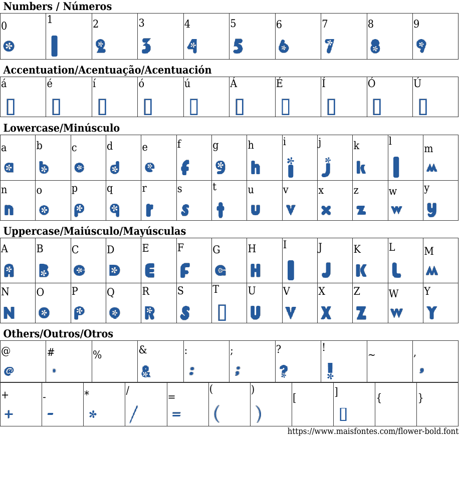 Flower Bold: Free Font Download | MaisFontes