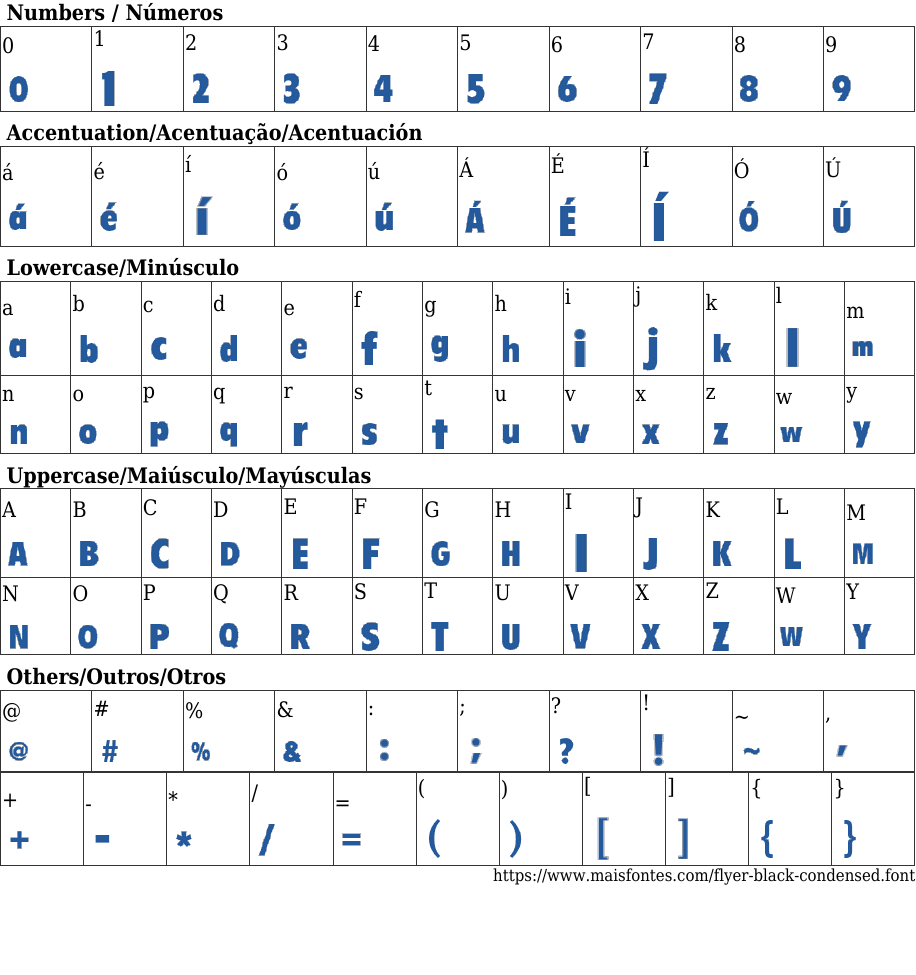 Flyer Black Condensed Font: Free Download | MaisFontes