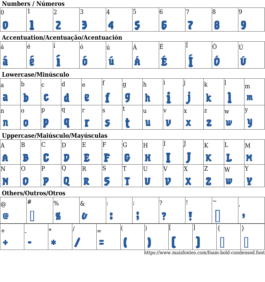 Foam Bold Condensed: Baixar Fonte Grátis | MaisFontes
