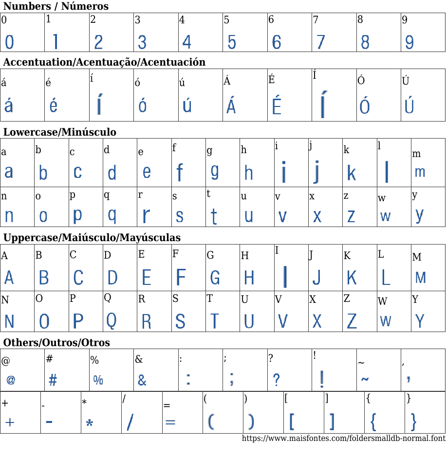 FolderDB Small Normal: Free Font Download | MaisFontes