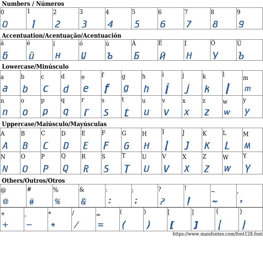 Font 128: Free Font Download | MaisFontes