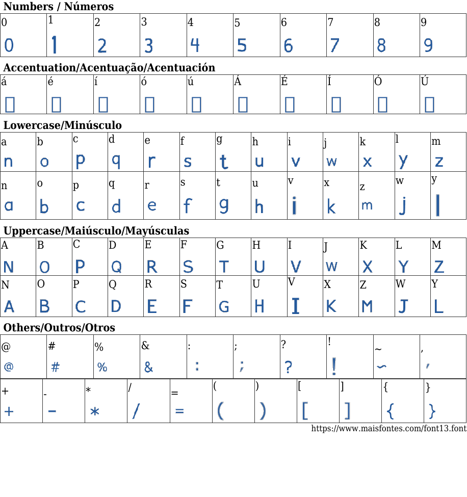 Font 13: Free Font Download | MaisFontes