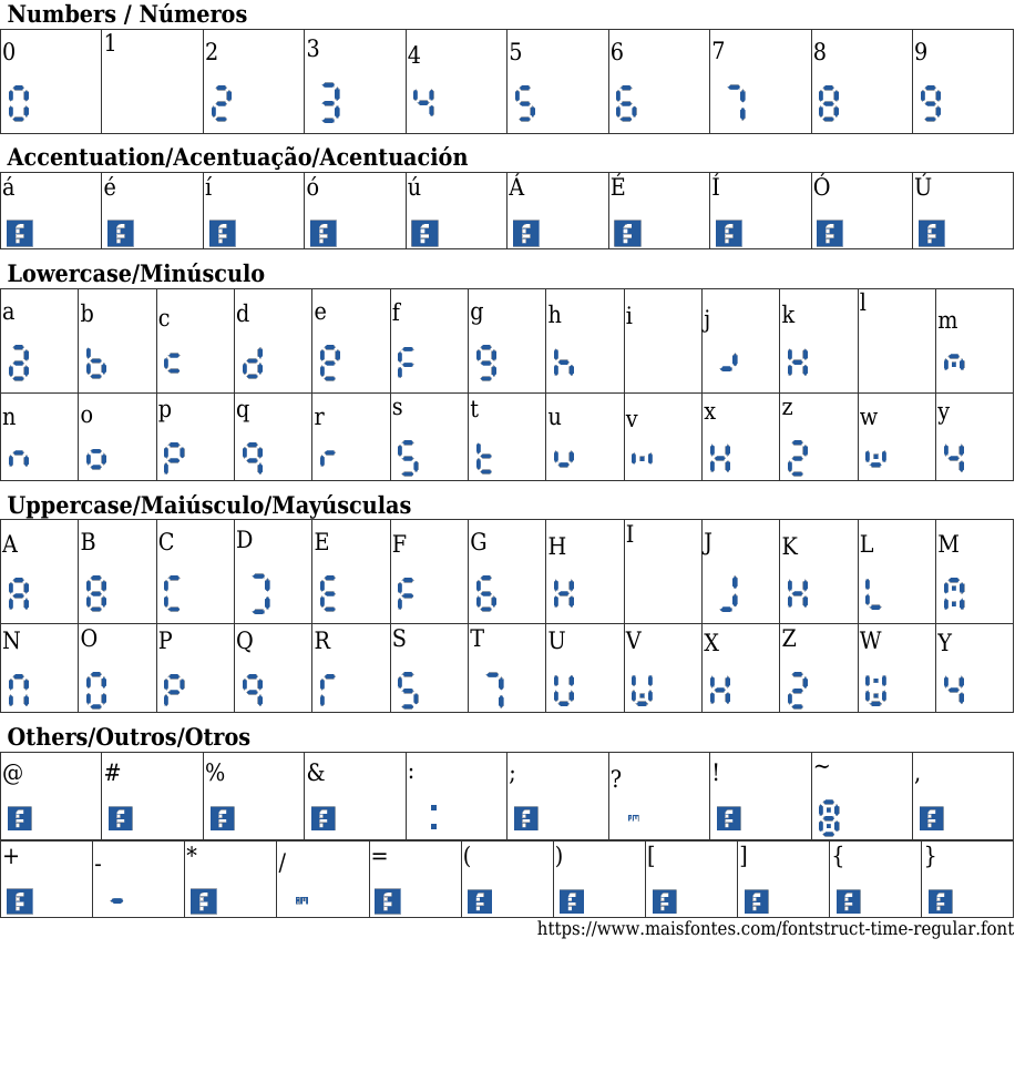 Fontstruct Time Regular: Free Font Download | MaisFontes