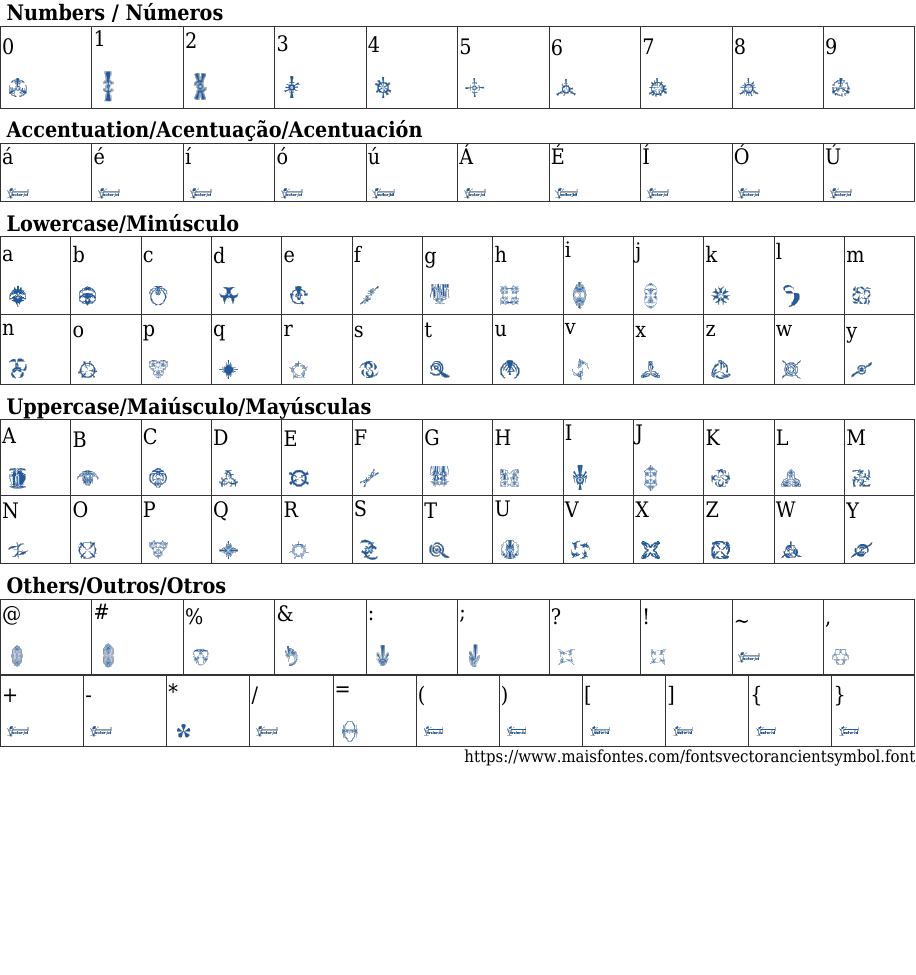 Fonts Vector Ancient Symbol: Free Font Download | MaisFontes