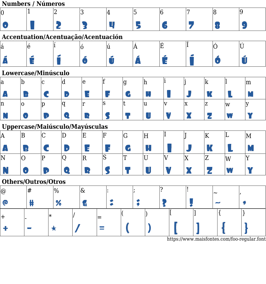 Foo Regular: Free Font Download | MaisFontes