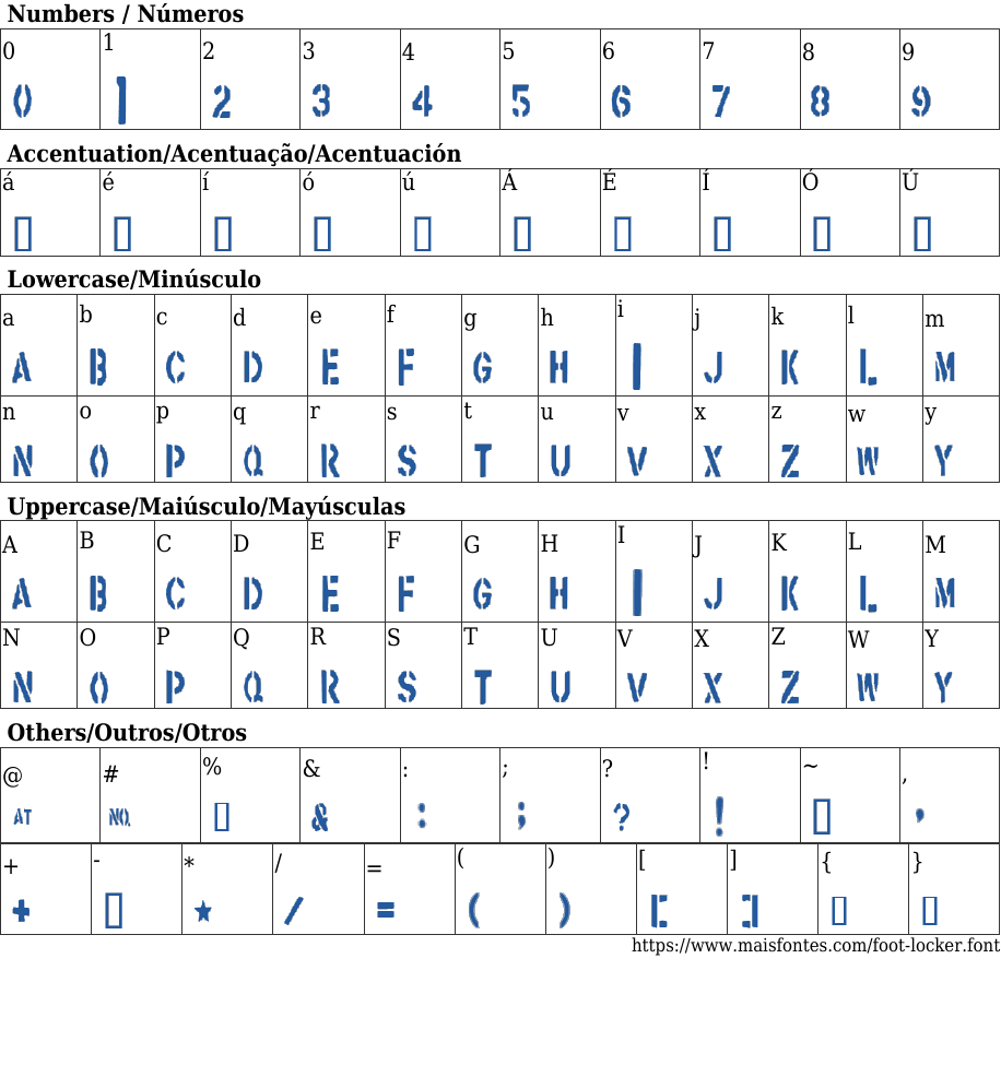 Foot Locker: Download Free Font | MaisFontes