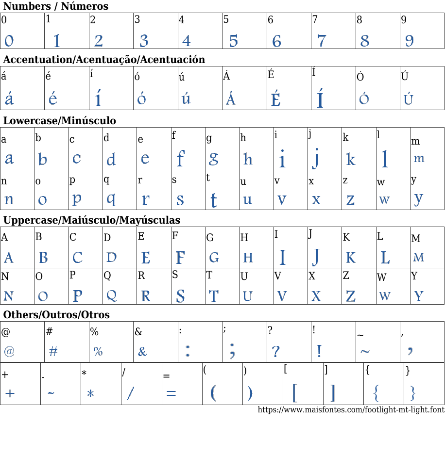 Footlight MT Light: Free Font Download | MaisFontes