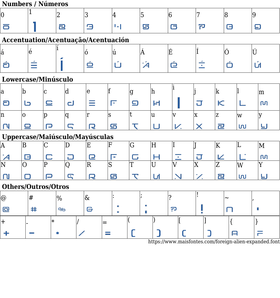 Foreign Alien Expanded: Free Font Download | MaisFontes