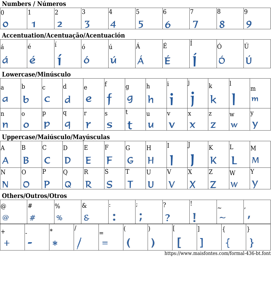 Formal 436 BT: Free Font Download | MaisFontes