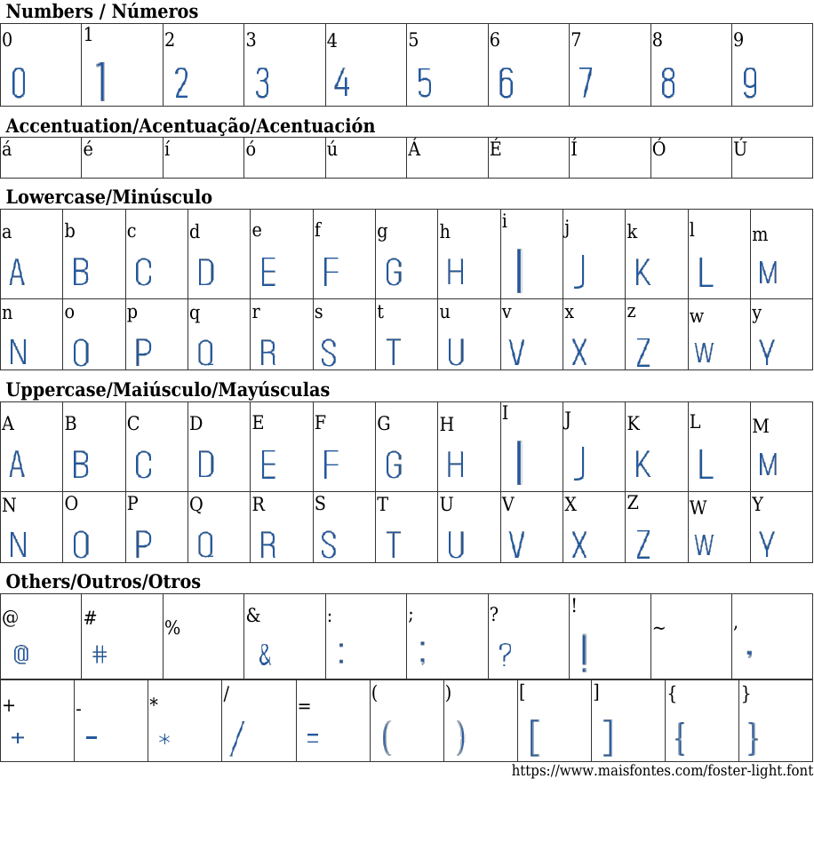Foster Wide Light: Free Font Download | MaisFontes