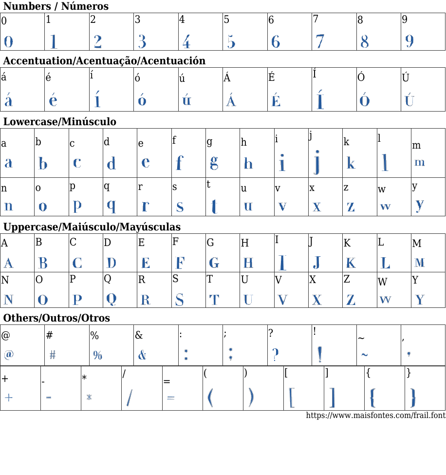 Frail Font: Free Download | MaisFontes