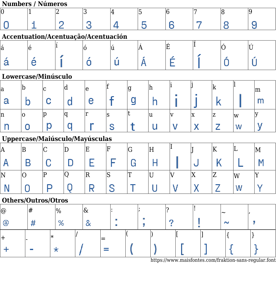 Fraktion Sans Regular：免费字体下载 | MaisFontes