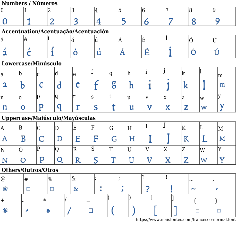 Francesco Normal: Free Font Download | MaisFontes
