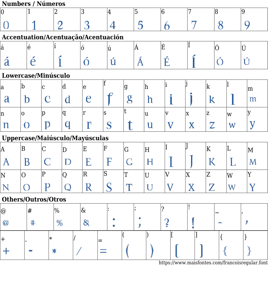 Francois Regular: Free Font Download | MaisFontes