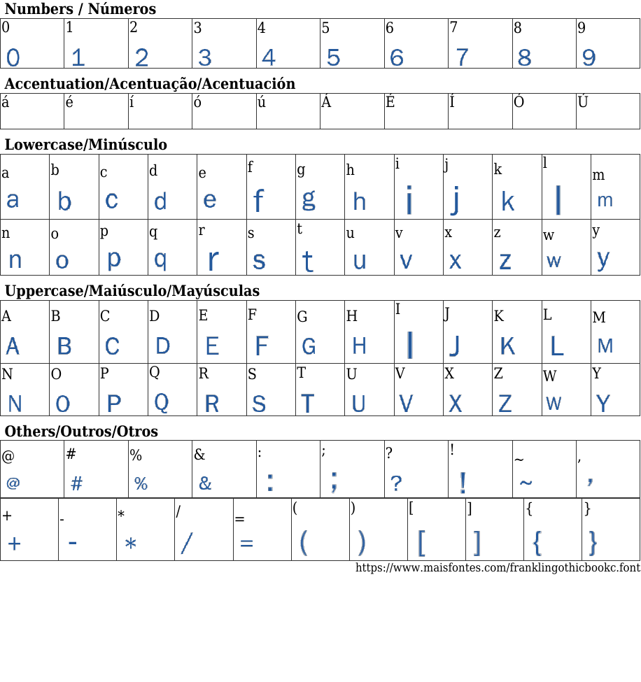 Franklin Gothic Condensed Book: Free Font Download | MaisFontes