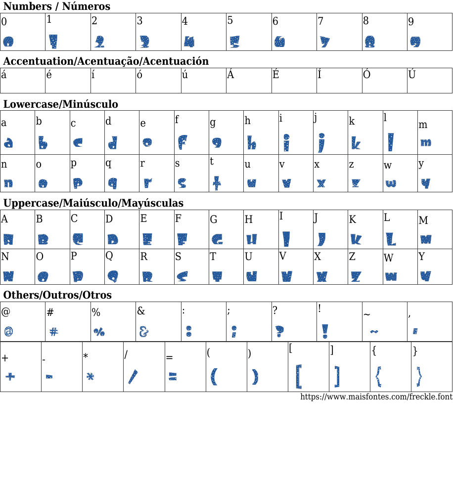 Freckle: Free Font Download | MaisFontes
