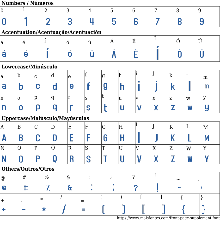 Front Page Supplement: Free Font Download | MaisFontes