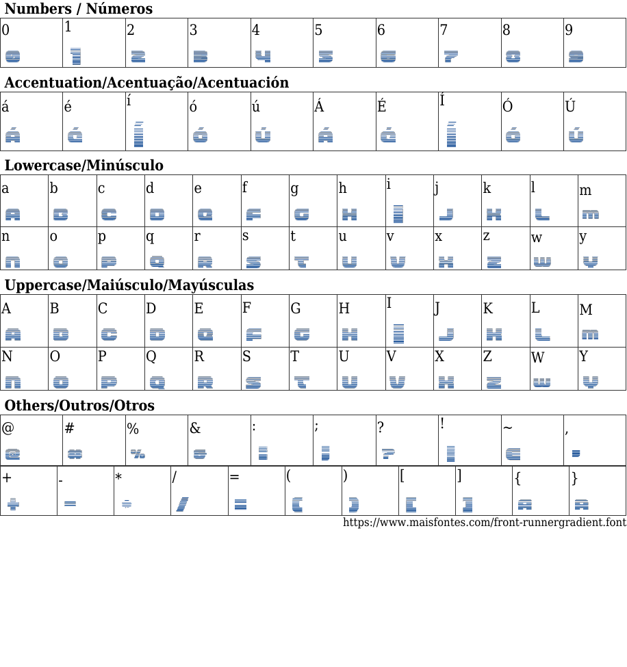 Front RunnerGradient: Free Font Download | MaisFontes