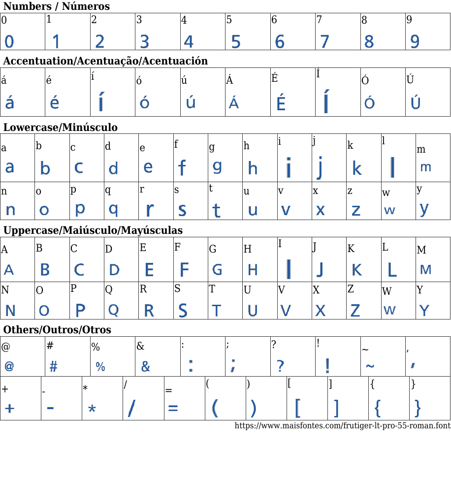 Frutiger LT Pro 55 Roman: Download Free Font | MaisFontes