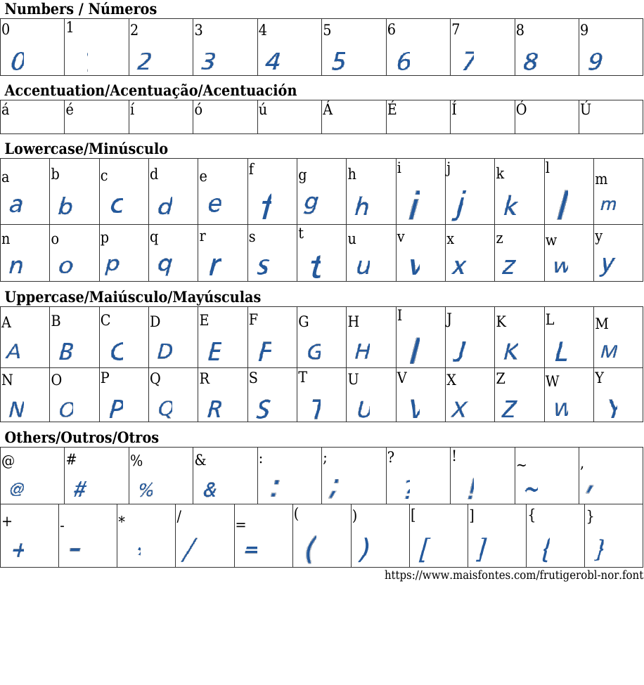 Frutiger Oblique Normal: Free Font Download | MaisFontes