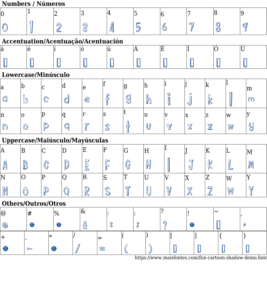 Fun Cartoon Shadow DEMO Font: Free Download | MaisFontes