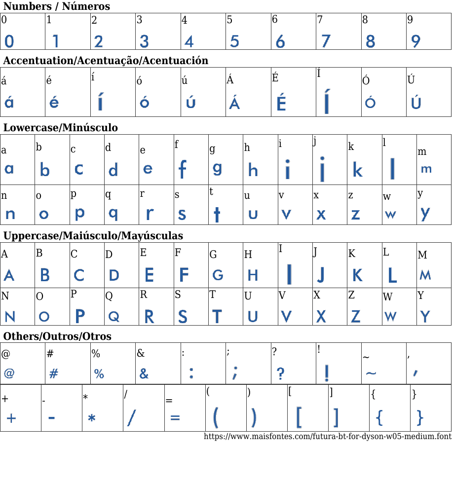 Futura BT for Dyson Medium: Free Font Download | MaisFontes