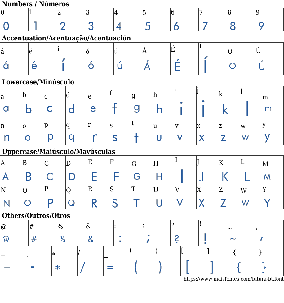 Futura BT font download | MaisFontes.com