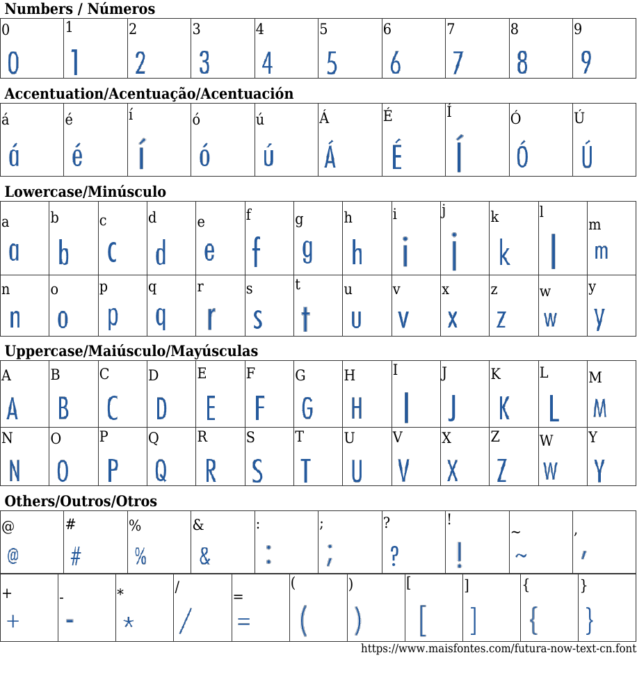 Futura Now Text Condensed Font: Free Download | MaisFontes