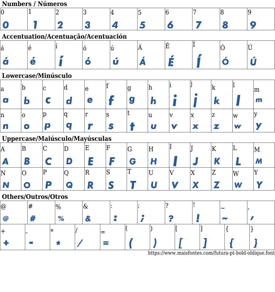 Futura PT Bold Oblique: Download Free Font | MaisFontes